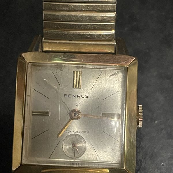 Square Benrus Watch for parts or repair | WatchCharts Marketplace