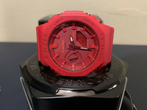 100% Authentic Casio G-Shock GA2100 “Casioak” Red Carbon Core (New With ...