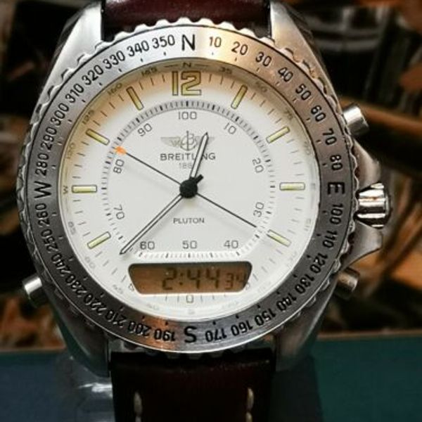 Mens Breitling Pluton Navitimer Analogue/Digital Quartz Watch A51038 ...
