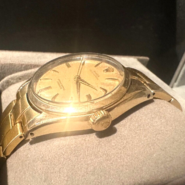 Rolex Oyster Perpetual Ref 6634 Gold Capped Automatic Men's Wristwatch 34mm | WatchCharts ...