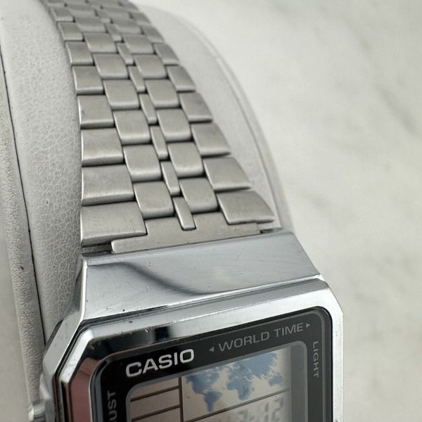 A500W Casio World Time Alarm Chrono LCD Quartz Men Watch, Working | WatchCharts Marketplace