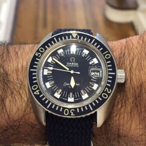 Omega Seamaster 120 Ref. 166.073 Auto Cal.565 “Deep Blue” Bakelite ...
