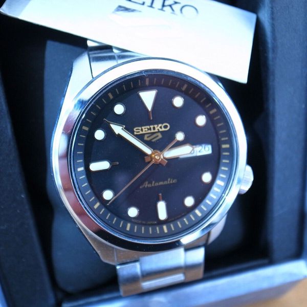 Seiko 5 SRPE57 Automatic Watch Solid Caseback + Long Island Jubilee ...