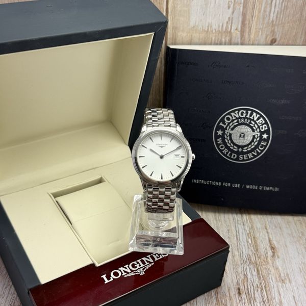 Longines Flagship Quartz Wristwatch 36mm L4.716.4 Mens New Battery Box ...