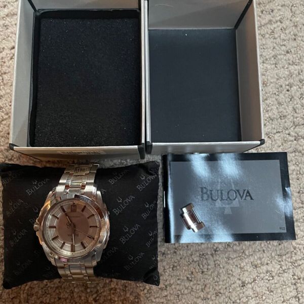 Bulova Menâ s Watch Precisionist Longwood with Silver Tone Dial Model ...