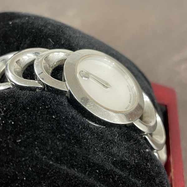 Movado 84.A1.1824 Moon Bear Rondiro Watch Pearl Dial Stainless Band ...