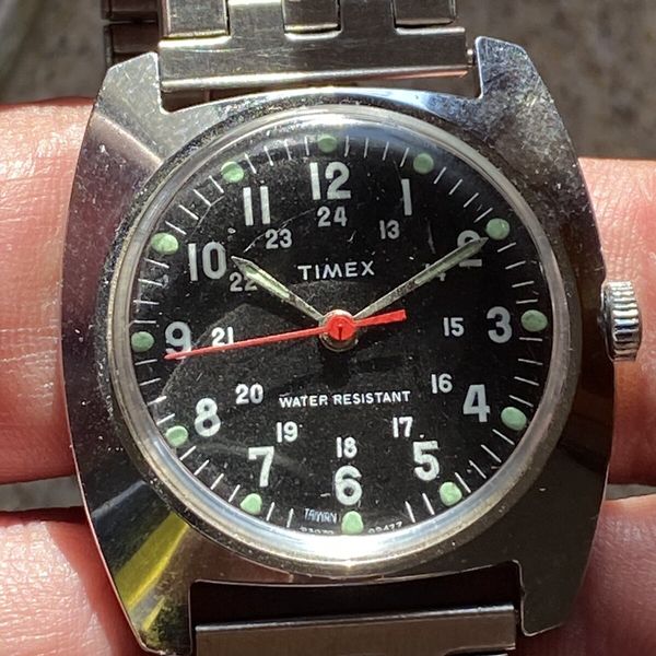 Timex Military Vintage Watch Black Dial | WatchCharts Marketplace