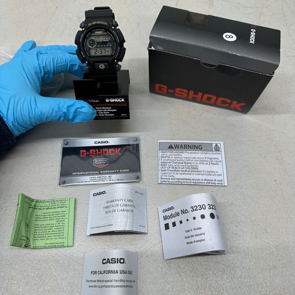 Casio G-shock Digital Watch Alarm Timer Stopwatch DW 9052V 1 - NEW ...
