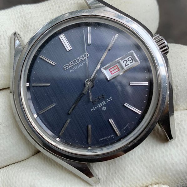 [WTS] Vintage Seiko KS dark blue linen dial ref 5626-7120 | WatchCharts