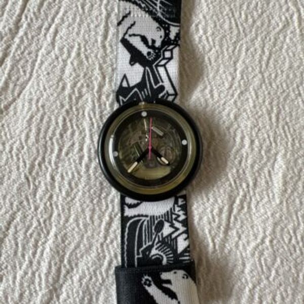 Vintage Pop Swatch - Transparent With Polar Bear Strap | WatchCharts ...