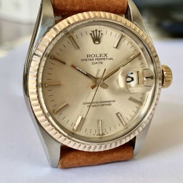 ROLEX DATE 1500 Circa 1972 34mm Automatic Vintage Watch Caliber 1570 NO RESERVE! | WatchCharts ...