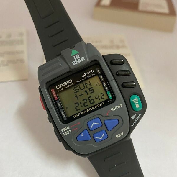 RARE! VINTAGE CASIO JG-100C LCD NEW OLD STOCK MADE IN JAPAN 1994 ...