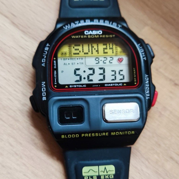 Casio BP-100 Blood Pressure Monitor Made in Japan 1990 | WatchCharts ...