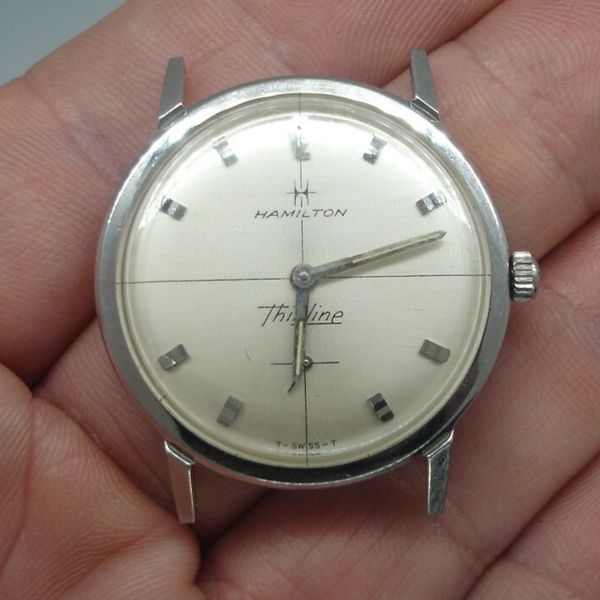 vintage Montre HAMILTON THINLINE 4002 watch football club NO VA 1968 ...