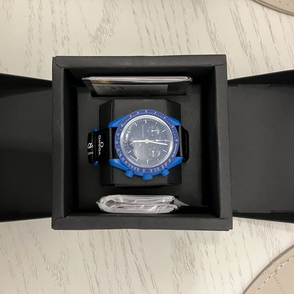 Swatch x OMEGA Bioceramic Moonswatch Mission to Neptune Watch ...