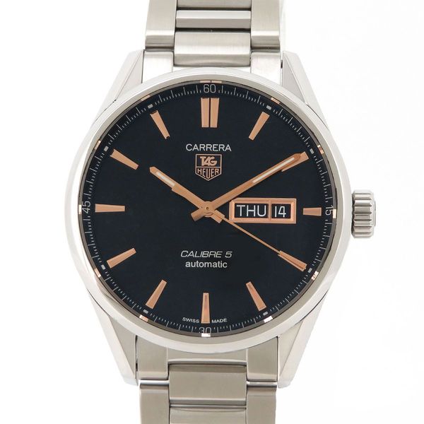 Tag Heuer Carrera Day Date Men's WAR201C.BA0723 Automatic volume box with papers Black Dial ...