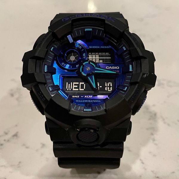 [WTS] Casio G-shock GA-700VB Virtual Blue | WatchCharts Marketplace