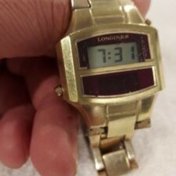 LONGINES GEMINI II VINTAGE MEN'S LED / LCD GII DIGITAL WATCH Works ...