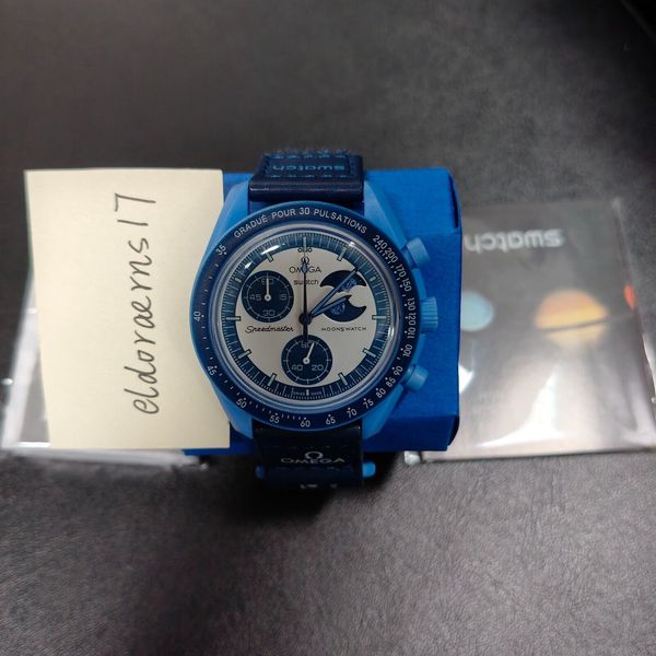 Swatch #Moons watch MISSION TO THE SUPER BLUE MOON PHASE | WatchCharts ...