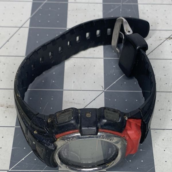 Men Casio G-Shock Wave, Watch Black & Red Tough Solar Atomic GW-300 ...