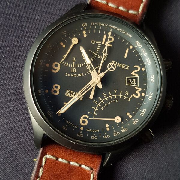Timex Intelligent Quartz T2N700 Fly-Back Chronograph Watch ...