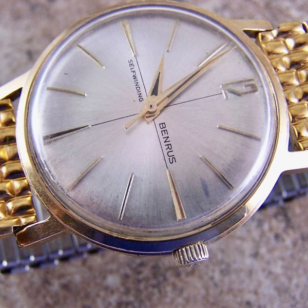 Vintage 1960's Mens BENRUS 17 Jewels FE 2D5 Self-winding Watch, Working ...