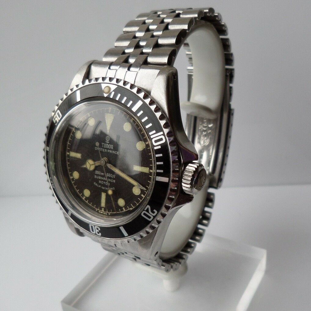 7928 Rolex TUDOR Submariner 1963 stunning patina dial, Pointed crown ...