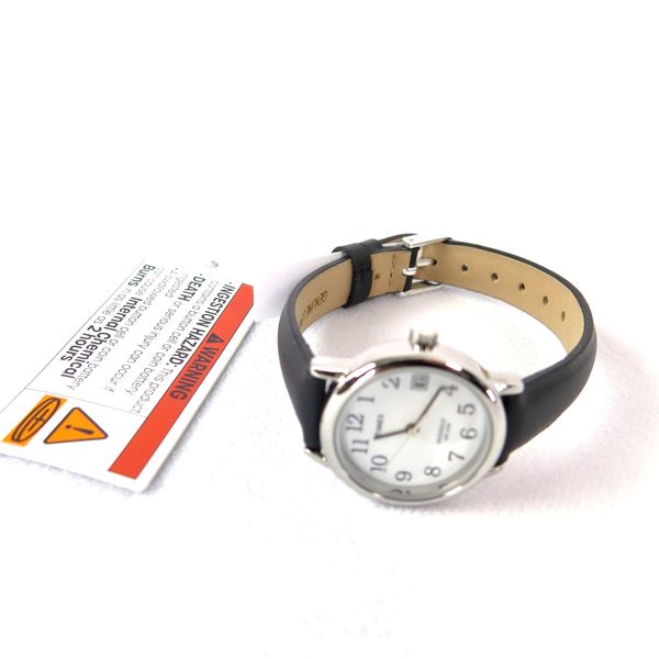 Timex Watch with Indiglo 1" Face Black Band Genuine Leather Upper NEW ...