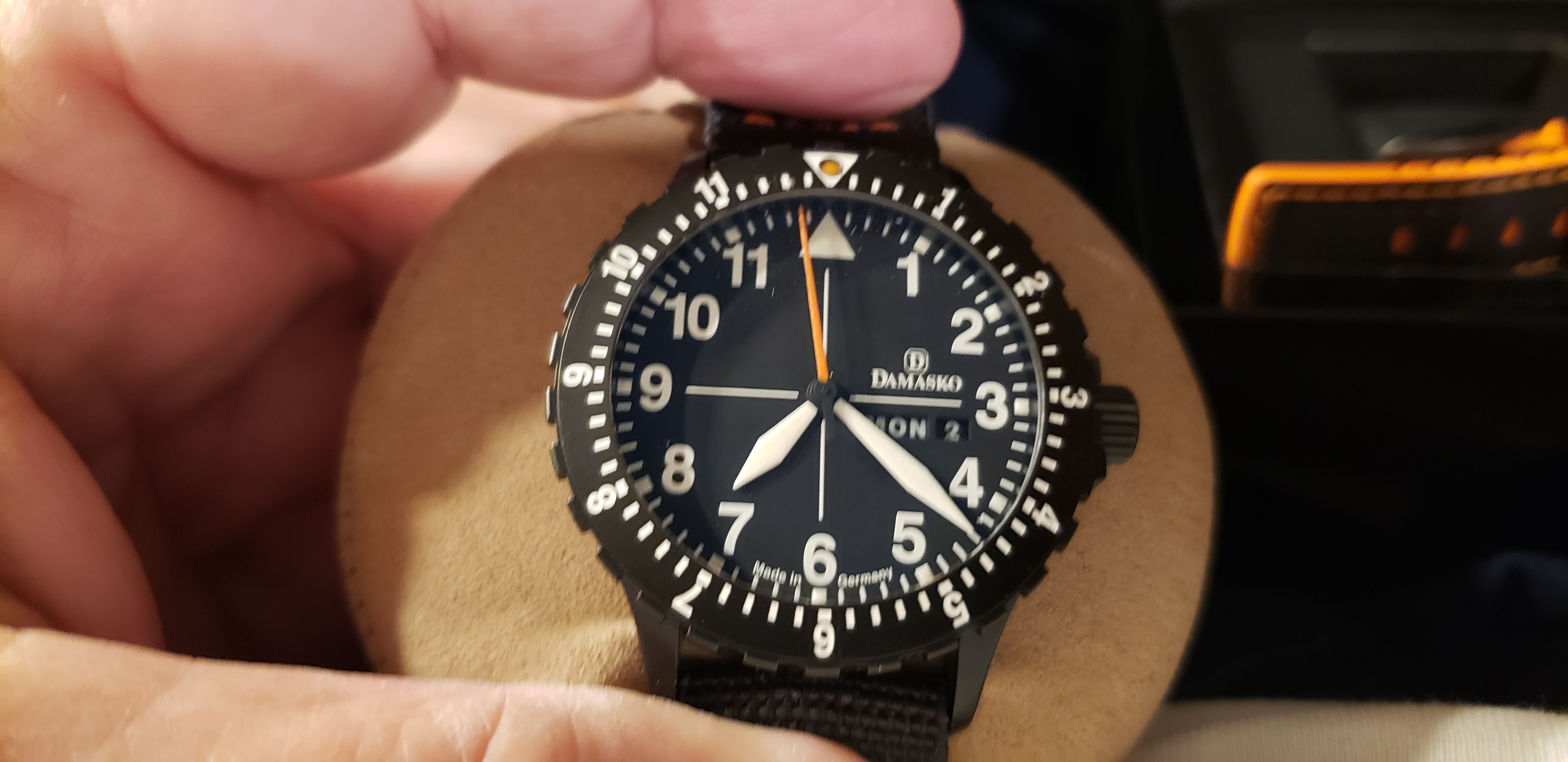 FS: Damasko DA42 Black with unused original strap and an Erika strap ...