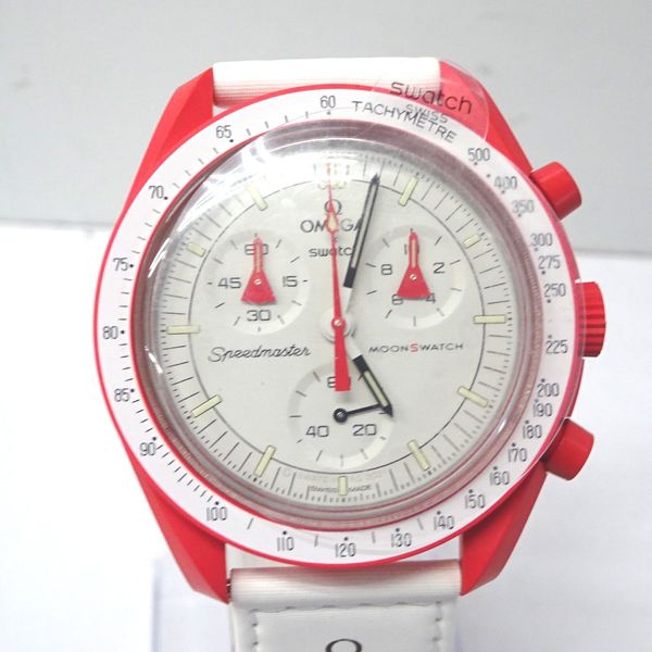 Omega x Swatch Watch Speedmaster MISSON TO MARS S033R100 Quartz ...