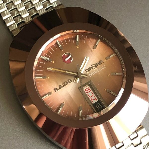 1970s Vintage Rado DiaStar Magic (DiaStar 18) Day Date Automatic Watch ...
