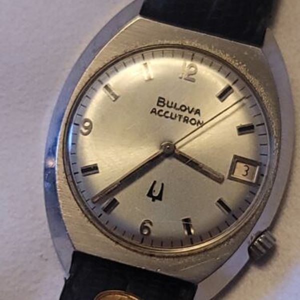 Vintage N5 1975 Mens Bulova Accutron 218 Watch gold Filled Buckle *NOT ...