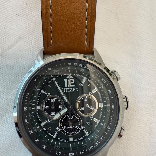 Citizen Eco-Drive Avion Green Dial Chronograph Men's Watch CA4477-08X ...