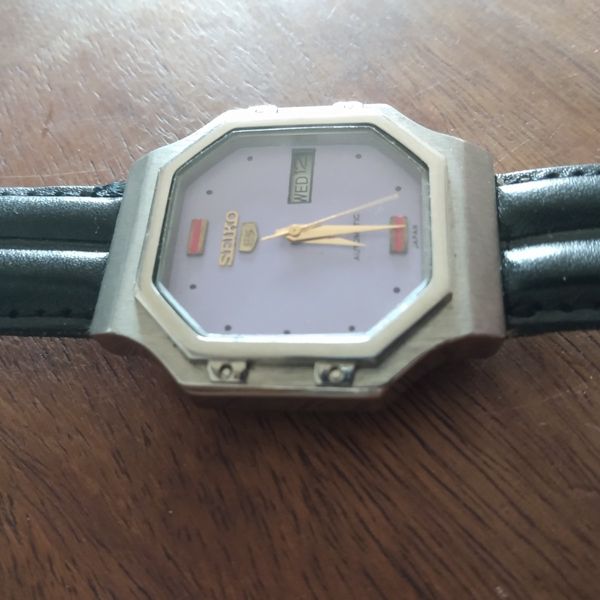 Seiko 5 Octagonal Mens Automatic Watch Lovely Condition.. | WatchCharts ...