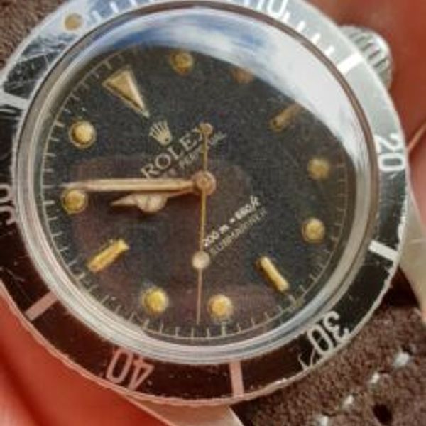 Rolex 6538 big crown meterfirst after market pieces tropical dial ...