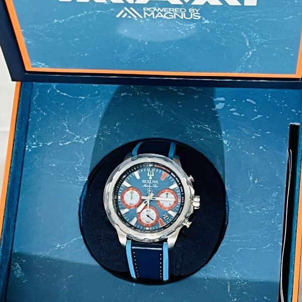 Brand New Bulova E1 Team Miami MARINE STAR Chronograph Watch ...