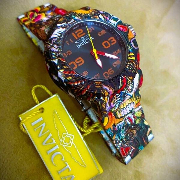 Invicta Women's 40mm Pro Diver Aqua HydroPlated Graffiti Multicolor ...