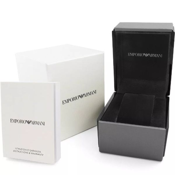 New Emporio Armani Green Skeleton Meccanico Automatic Mens Steel Watch ...