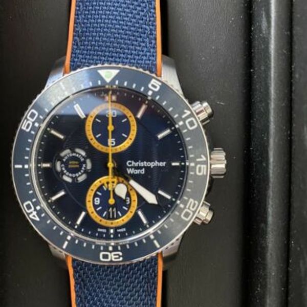 Christopher Ward Trident C60 Automatic Chronograph Pro 600 Dive Watch ...