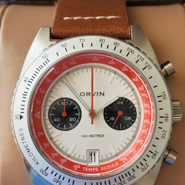 [WTS] Orvin Satin Red Racing Chrono (ref. #ORC4) - New w/ stickers ...