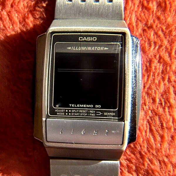 Vintage Casio Illuminator Digital Watch A210 (1637) Telememo 30 ...