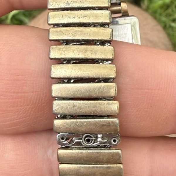 Vintage Bulova M7 10k RGP Rolled Gold Plate Square Case Mens Wristwatch ...