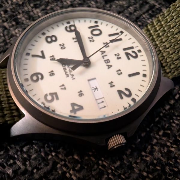 Seiko Alba Titanium AQPJ403 - Full Lume Dial | WatchCharts Marketplace