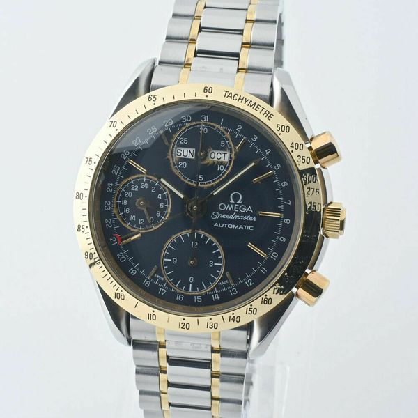 Omega Speedmaster Triple Calendar 3321.80 Chronograph SS Men's Black ...