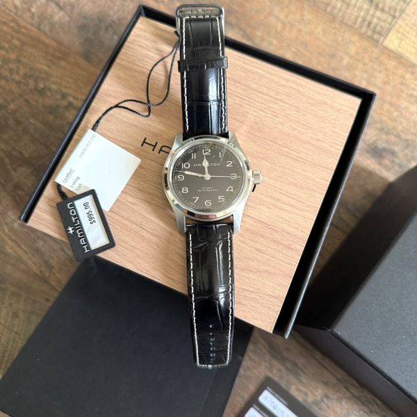 HAMILTON Khaki Field Murph 42mm Automatic Black Dial Men's Watch ...