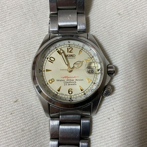Rare Seiko Alpinist SCVF007 Cream Dial Automatic 4S15-6000 from Japan Z ...