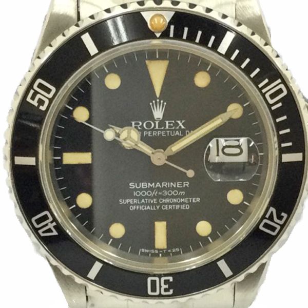 [K] [Rolex] [Borderless] Submariner Date 16800 Black Dial Black Watch ...
