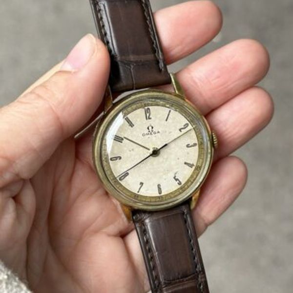 Vintage omÃ©ga 30t2 mechanical jumbo 35mm plated Gold | WatchCharts ...