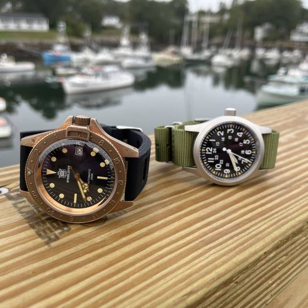 Vintage style diver and field watch | WatchCharts Marketplace