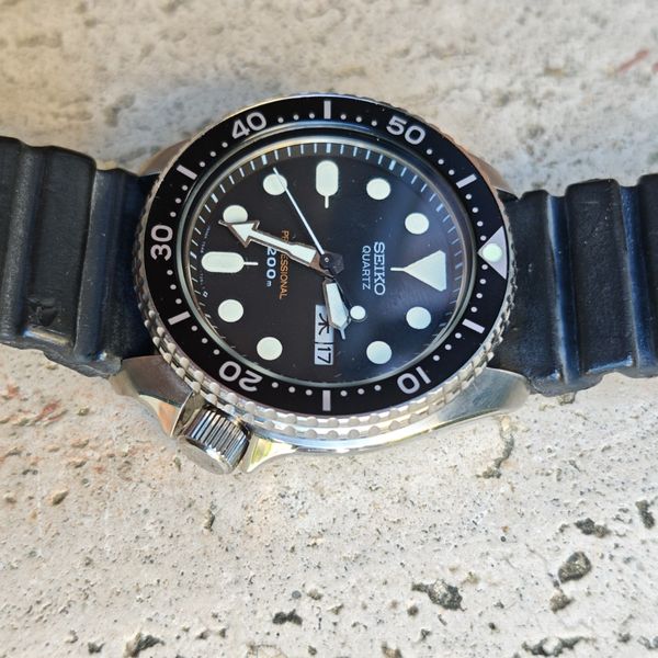 SEIKO 7548-7010 Diver Professional 200M quartz black Skx Turtle Prospex ...